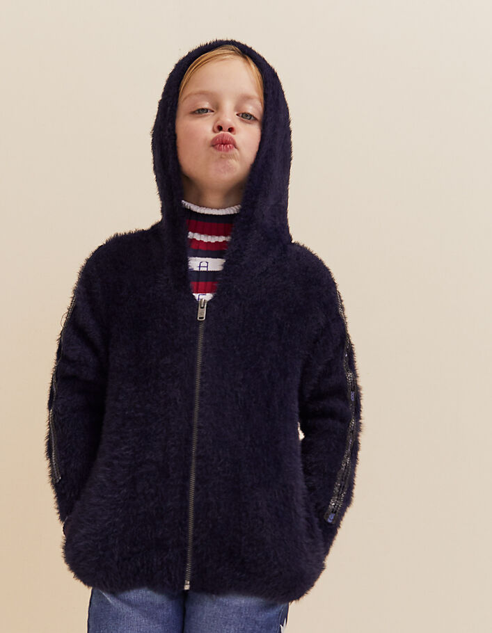 Girls’ fluffy cardigan IKKS