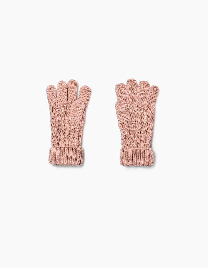 Gants roses fille