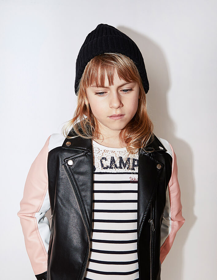 Matrozen T-shirt met kant bovenaan voor meisjes