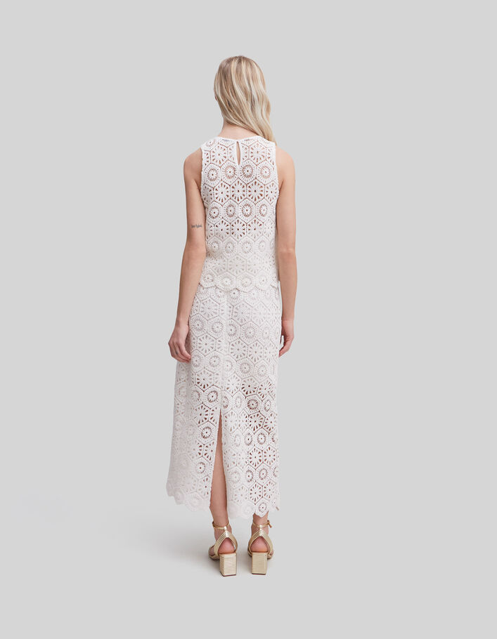 Women’s ecru crochet top