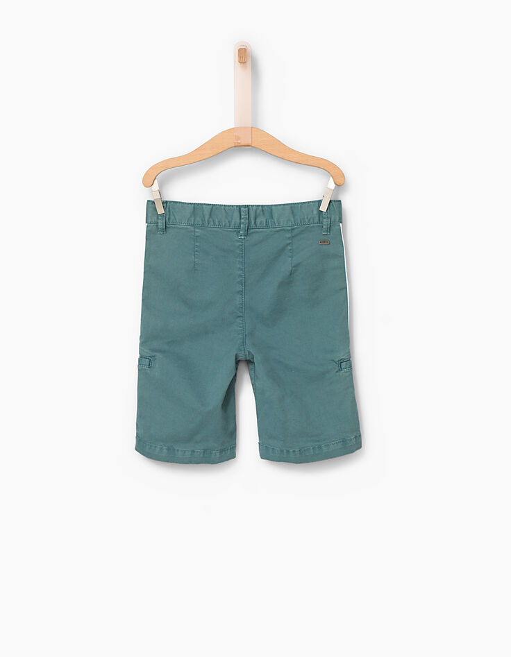 Boys’ petrol Bermudas, side bands IKKS