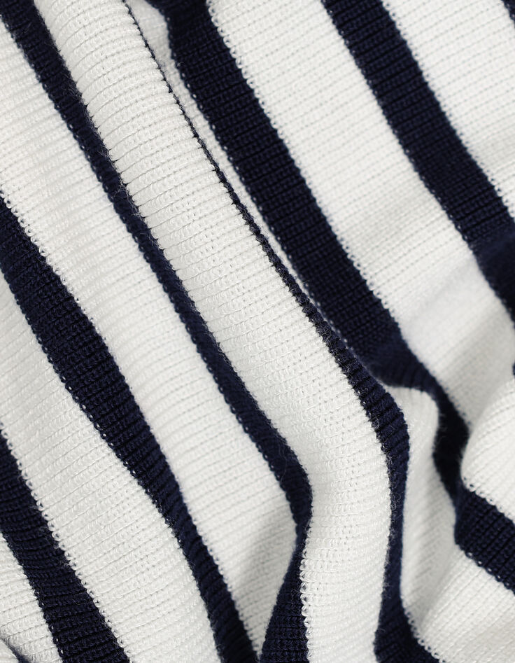 Woman's knitted sailor sweater with badge IKKS