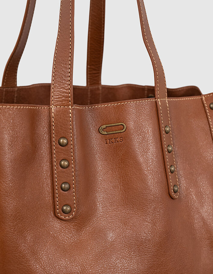 Women’s camel calfskin leather The Working tote bag