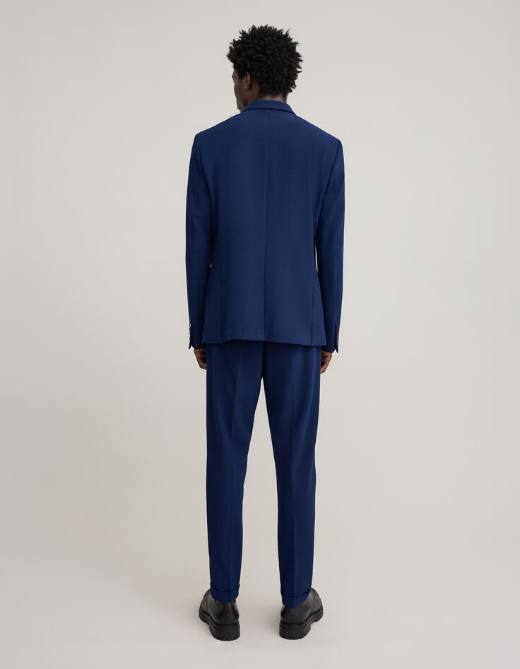 Traje chaqueta seersucker índigo hombre IKKS