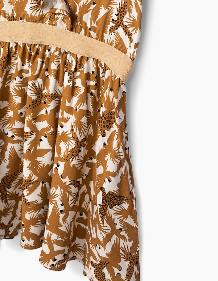 Girls’ parrot-print dress