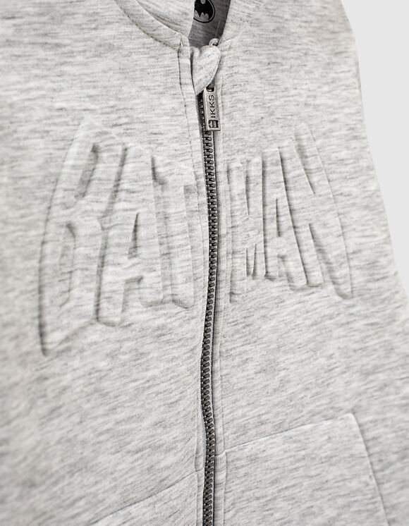 Cardigan gris IKKS - BATMAN capuche-masque garçon