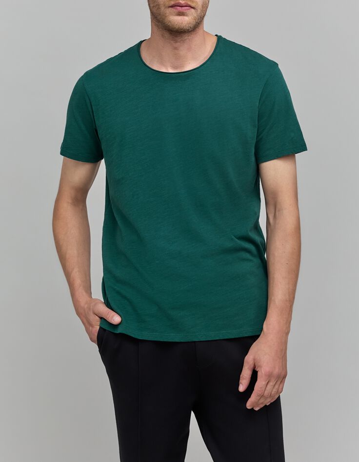 Men’s fir organic cotton Essential round-neck T-shirt IKKS
