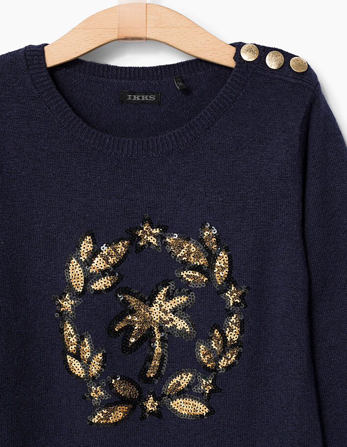 Girls’ inky blue dress