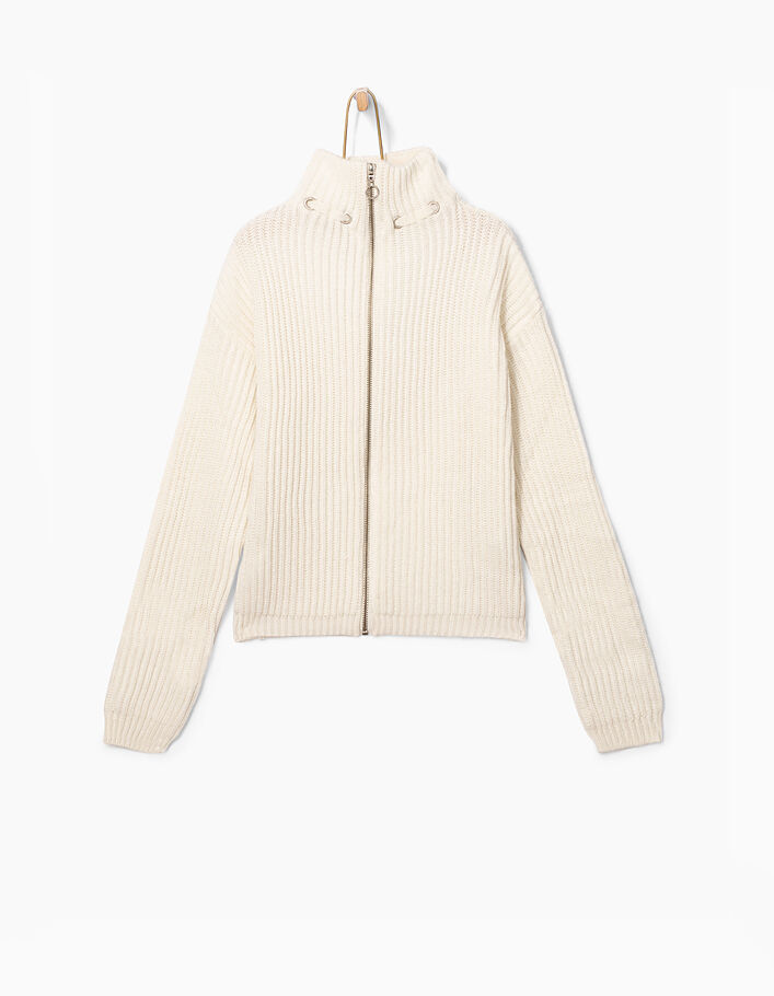 Girls' cream cardigan