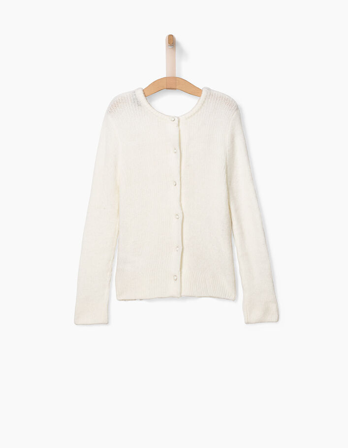 Girls' white sweater