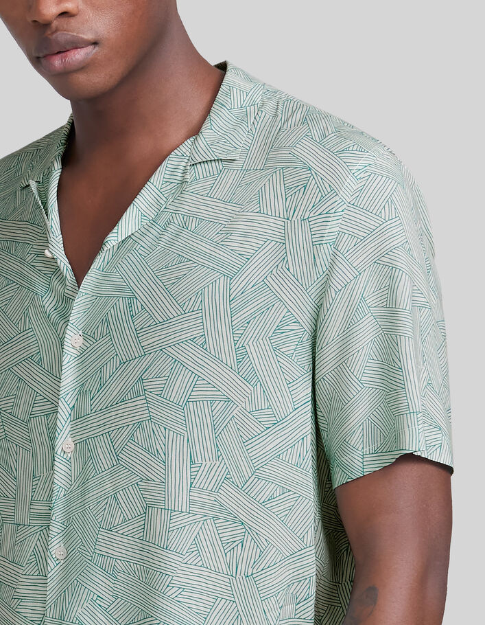 Camisa REGULAR petrol LENZING™ ECOVERO™ bambúes hombre