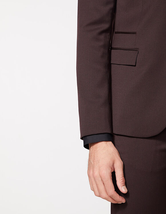 Veste de costume prune TRAVEL SUIT Homme