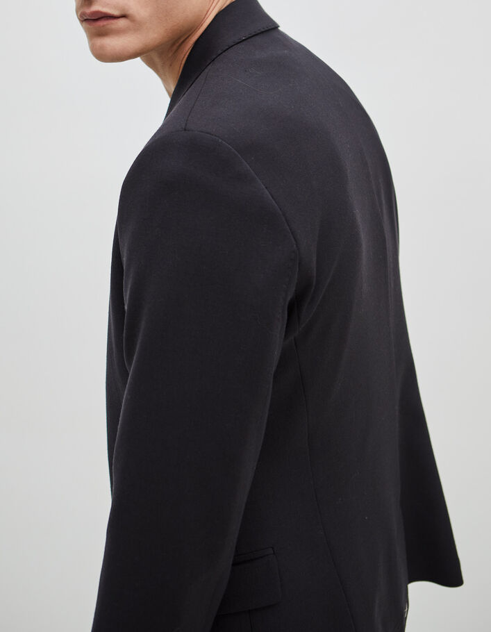 Americana azul marino franela lavable Hombre