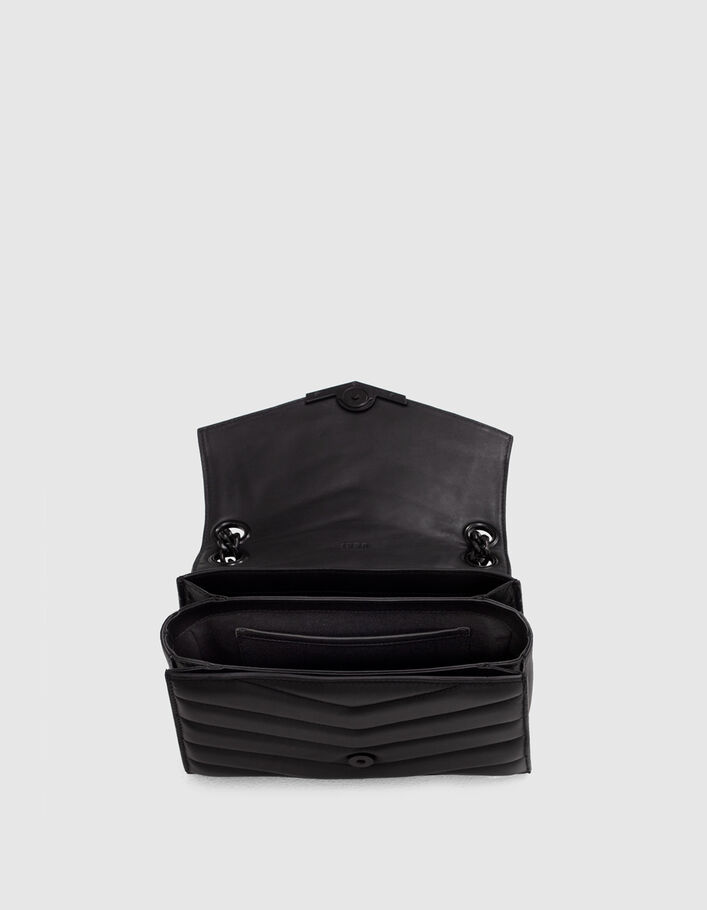 Sac THE 1 Timeless noir cuir matelassé Taille M Femme