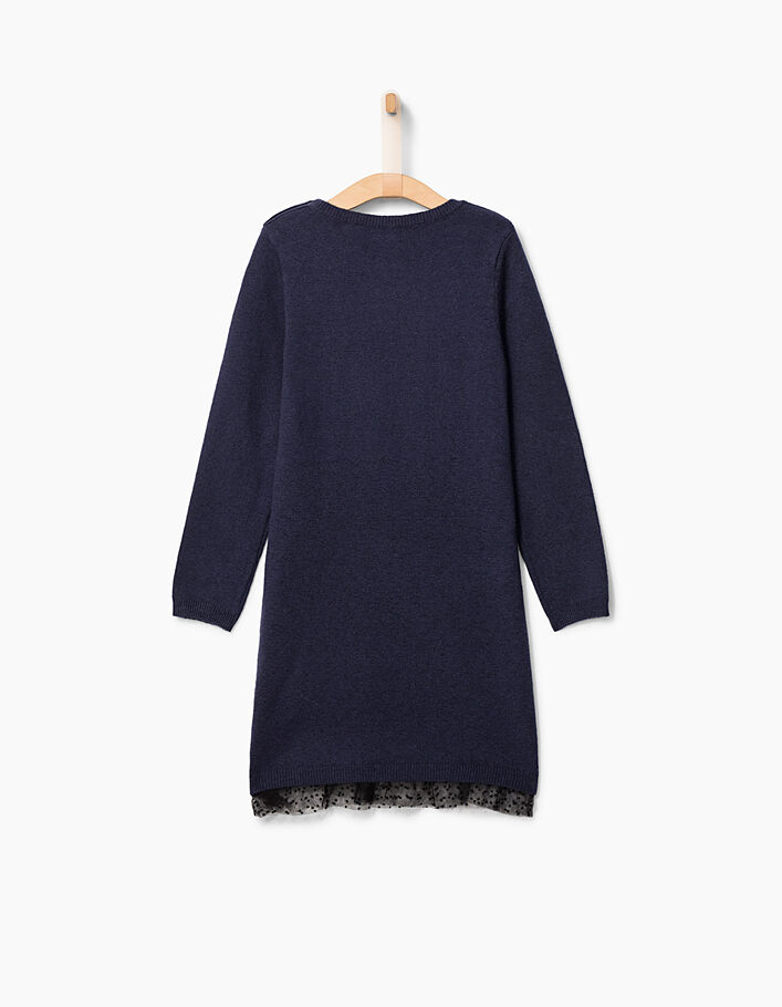 Girls’ inky blue dress