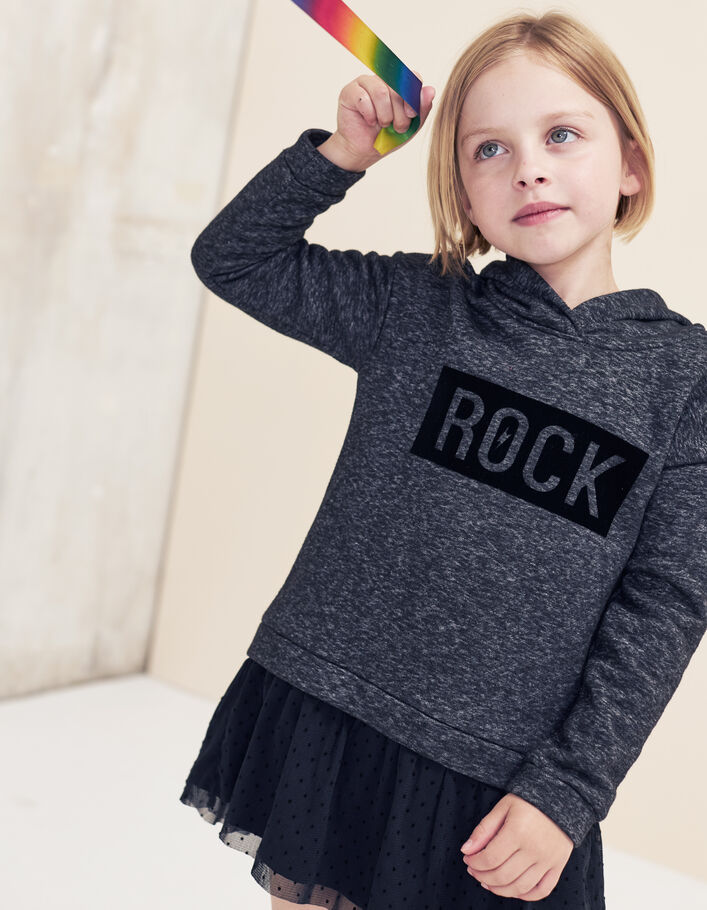 Girls' sweatshirt fabric dress